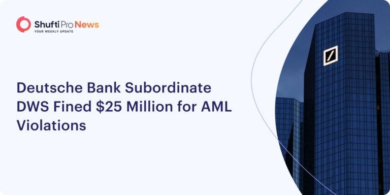 Deutsche Bank Subordinate DWS Fined $25 Million for AML Violations