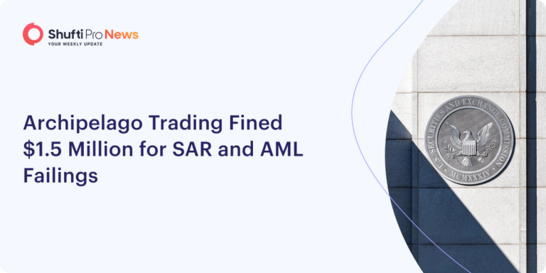 Archipelago Trading Fined $1.5 Million for SAR and AML Failings