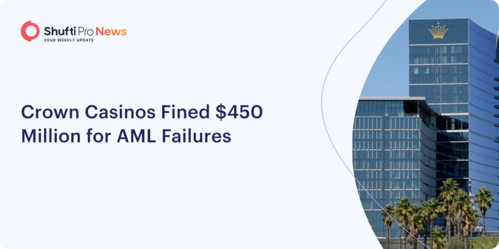 Crown Casinos Fined $450 Million for AML Failures