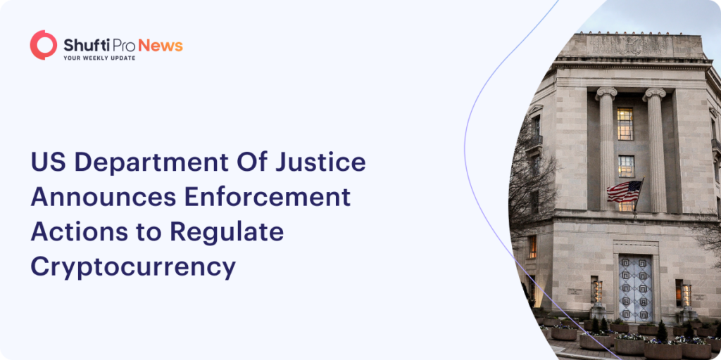 US Department Of Justice Announces Enforcement Actions to Regulate ...